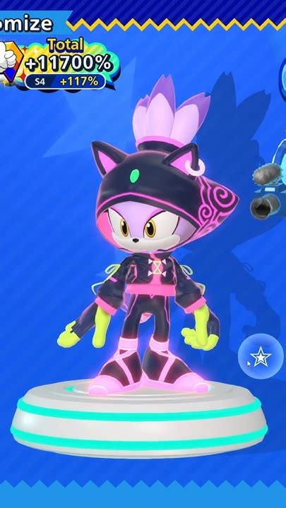 Neon Suit Blaze Skin Short Showcase Sonic Rumble Youtube