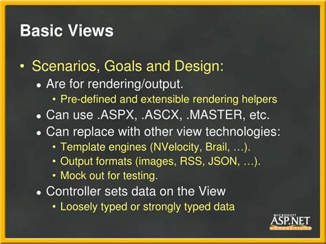 Ppt Ams304 Introduction To The Aspnet Model View Controller Mvc