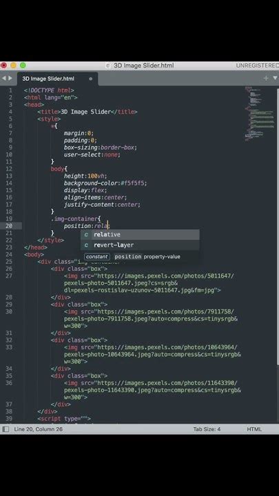 3d Image Slider Html Code Htmlloginform Css Imageslider Youtube