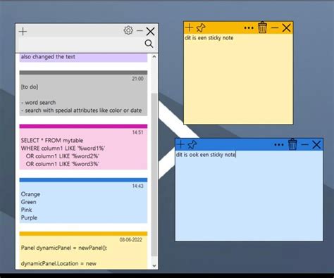 I Made A Sticky Note Application Using C Forms Rdotnet