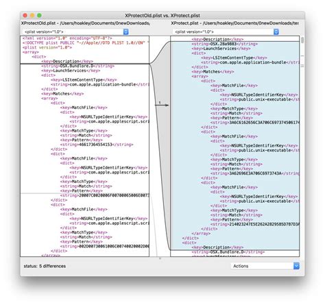Comparing Files Filemerge Opendiff And Bbedit The Eclectic Light Company