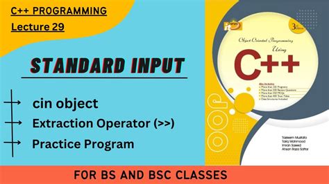 Standard Input Cin Object Extraction Operator Practice