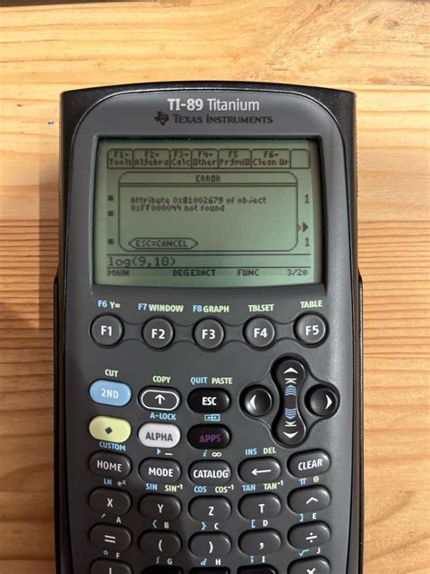 logs not working r ti calculators