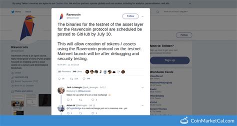 Binaries Posted On Github Ravencoin Event Coinpaprika