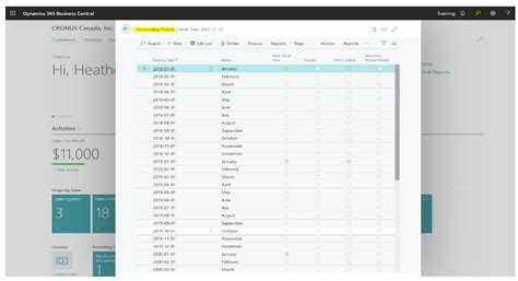 how to run the year end closing process in d365 business central