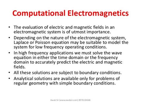 Computational Electromagnetics