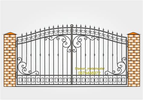 Рисунки кованых ворот (56 фото) » НА ДАЧЕ ФОТО