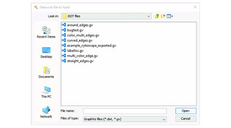 Network File To Load Dialog With Graphviz Files Selected Download