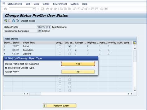 User Status Control In SAP PS SAP Community