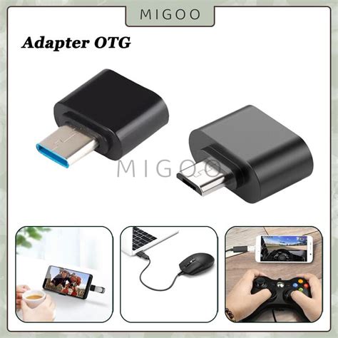 Jual Mini Non Kabel Micro Dan Type C Adaptor Otg Type C Sambungan Otg Non Kabel Mini