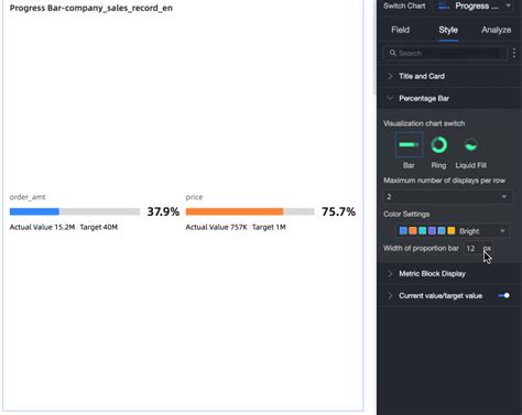 Progress Bar Quick BI Alibaba Cloud Documentation Center