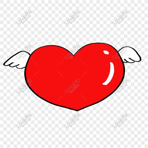 손으로 그린 발렌타인 데이 소재는 사랑 Png 무료 자료를 비행합니다 Png 일러스트 무료 다운로드 Lovepik