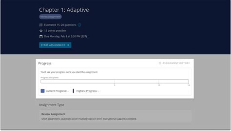 How Does Progress Work In Adaptive Assignments For Students