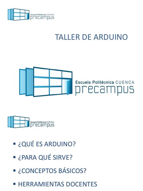 Introducción A Arduino Conceptos Básicos Aplicaciones Y Herramientas Docentes Pdf Arduino