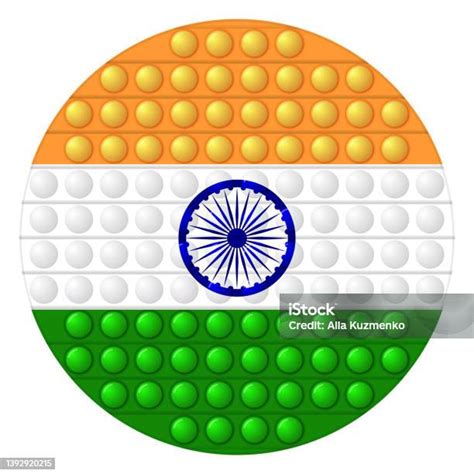 인도의 국기와 유리 라이트 볼 둥근 구 템플릿 아이콘입니다 인도 국가 상징 광택 사실적인 공 3d 벡터 일러스트 레이 션 트렌디 한 안티 스트레스 게임 팝 간단한 딤플 큰