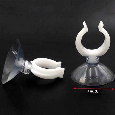 수족관 흡입 컵 공기 튜브 홀더 빨판 45mm 물고기 탱크 펌프용 산소 공기 튜브 고정 클립 수족관 액세서리 5 개