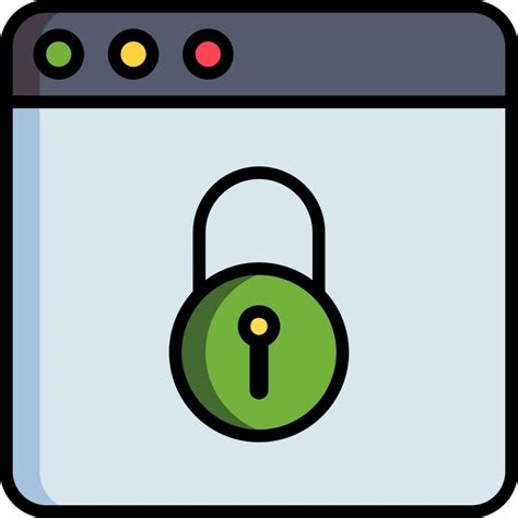 Flat Style Web Page Lock Icon Or Symbol Vector Art At Vecteezy