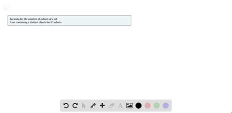 Solvedfor The Following Exercises Find The Number Of Subsets In Each Given Set A B C Z