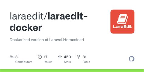 Github Laraeditlaraedit Docker Dockerized Version Of Laravel Homestead