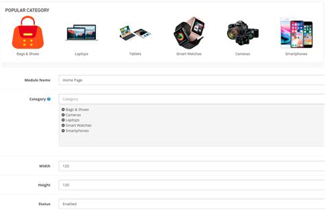 Module Popular Category For Opencart Free