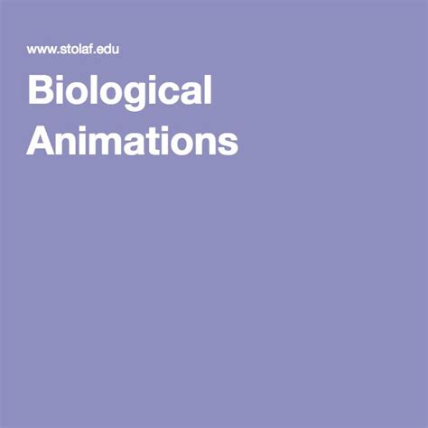 biological animations animation people