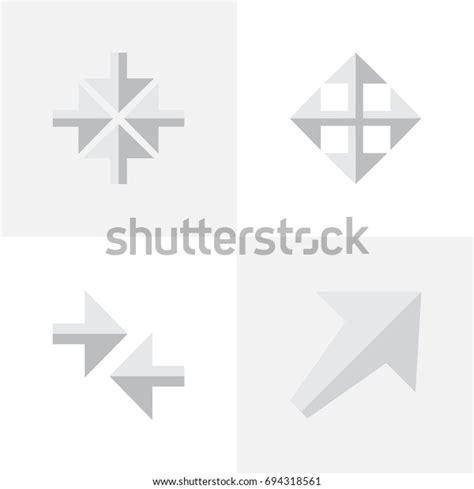 Vector Illustration Set Simple Indicator Icons Vector De Stock Libre De Regalías 694318561