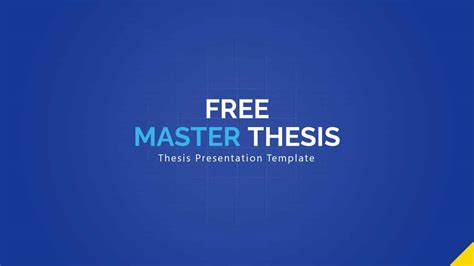 Master Thesis Presentation Master Thesis Template Free Presentations Template