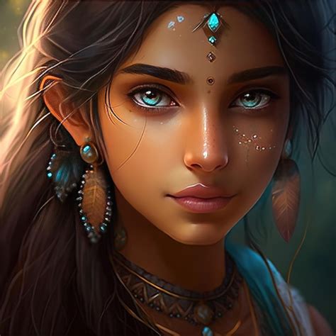 Premium Photo Portrait Of Beautiful Indian Girl