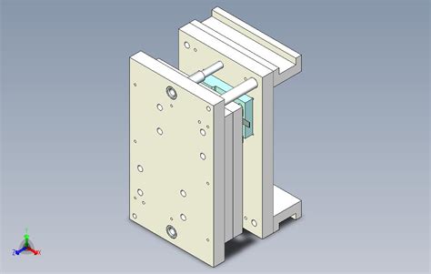 金属镶件压入塑料件模具设计 Parasolid 模型图纸下载 懒石网