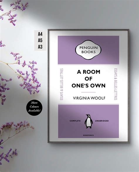 Penguin Book Giclée Art Print Poster ‘a Room Of Ones Own Virginia