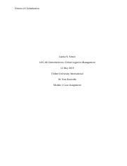 LOG 401 Module 1 Case Assignment Docx Drivers Of Globalization Lanita