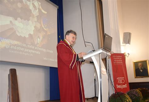 БАН удостои с почетното звание „Доктор хонорис кауза“ италианския ядрен физик проф д р Джакомо