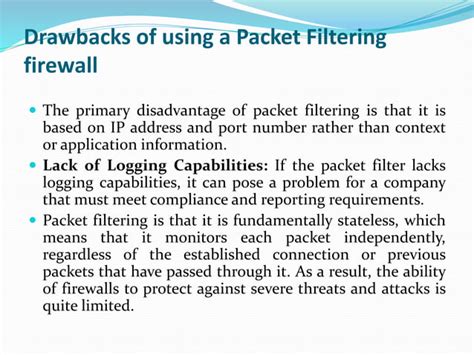 Css Knc 301 4 Packet Filtering Firewall By Vivek Tripathipptx