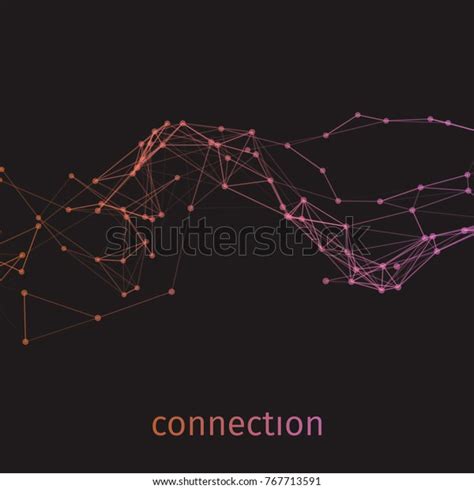3d Abstract Connection Background Science Color Stock Vector Royalty Free 767713591 Shutterstock