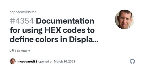 Documentation For Using Hex Codes To Define Colors In Display Component