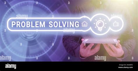 text caption presenting problem solving business overview having a