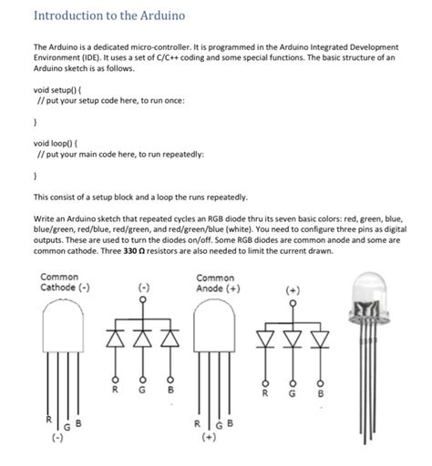 Solved Introduction To The Arduino The Arduino Is A