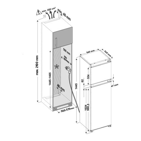 Hvl 263 V Хладилници и фризери за вграждане Хладилници Лекс Груп АД Уреди за вграждане