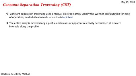 Electrical Resistivity Method Electrical Survey Pdf
