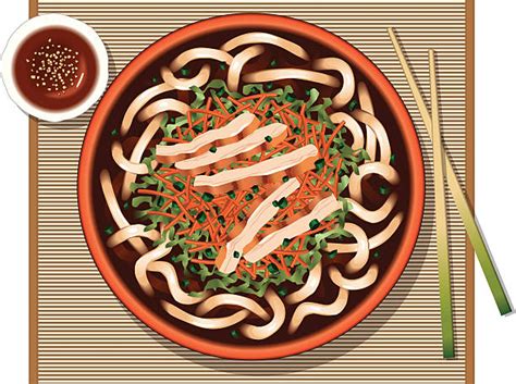 Royalty Free Udon Noodles Clip Art Vector Images And Illustrations Istock