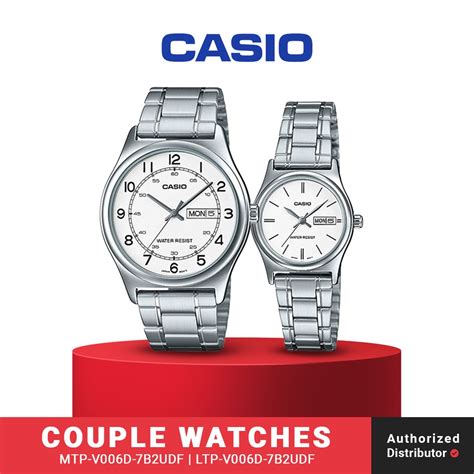 Jual [ready Instant] Jam Tangan Couple Casio Mtp V006d 7b2udf X Ltp V006d 7b2udf Shopee Indonesia