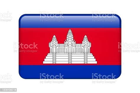 캄보디아 국기 벡터 아이콘입니다 웹 앱 Ui용 유리 버튼입니다 광택 배너 0명에 대한 스톡 벡터 아트 및 기타 이미지 0명 국가 지리적 지역 국기 Istock