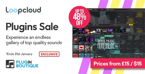 loopcloud plugins sale exclusive up to 48 off 👍 r plugindeals