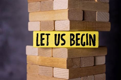 Whiteboard With Text Let Us Get Started Isolated On White Background