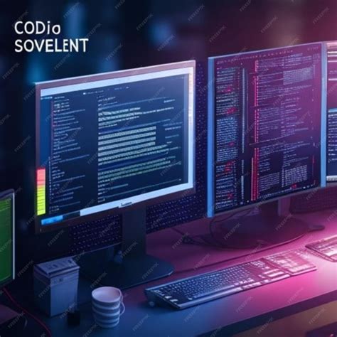 Premium Photo Software Development Background With Codding Ai Generated