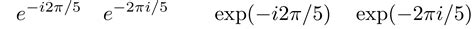 Equations How Can I Write A Complex Exponential In Latex So That It