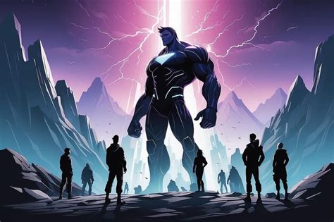 Premium Photo Unyielding Strength Characters Embracing Resilience Amid Adversity Flat Vector