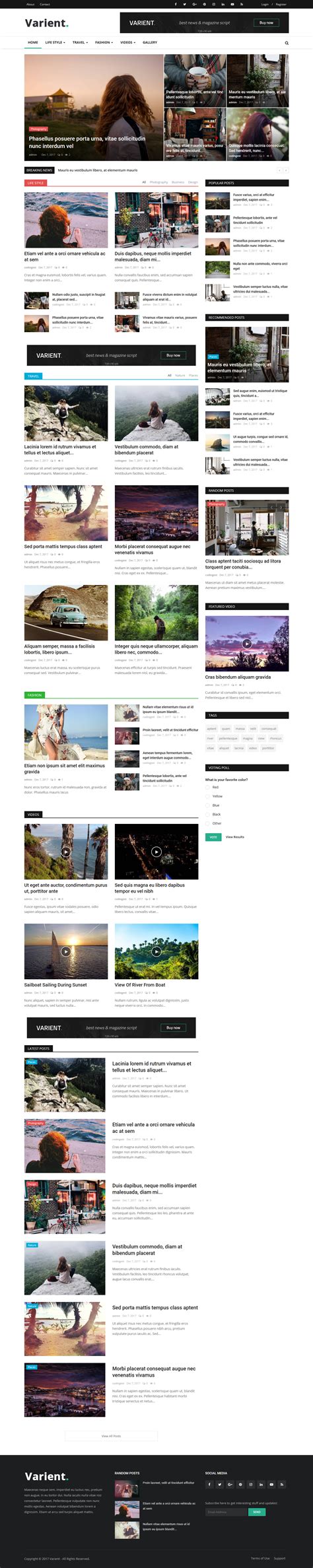 Varient News And Magazine Script By Codingest Codecanyon