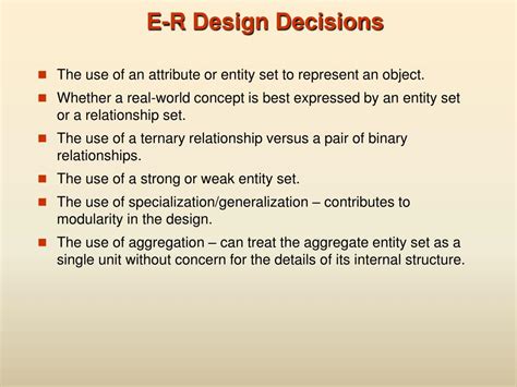 Ppt Chapter Entity Relationship Model Powerpoint Presentation