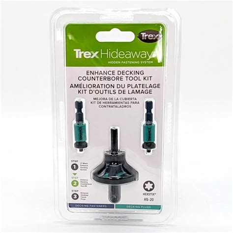 Trex Counterbore Tool Kit For Decking And Fascia For Plugs Screws